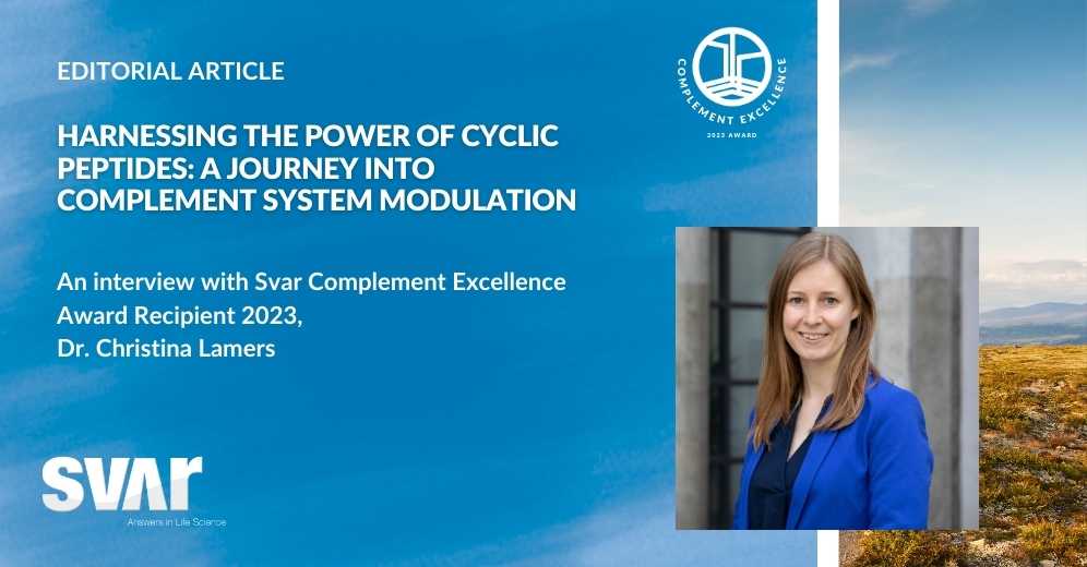 INTERVIEW: Dr. Christina Lamers, Recipient of the Svar Complement Excellence Award 2023
